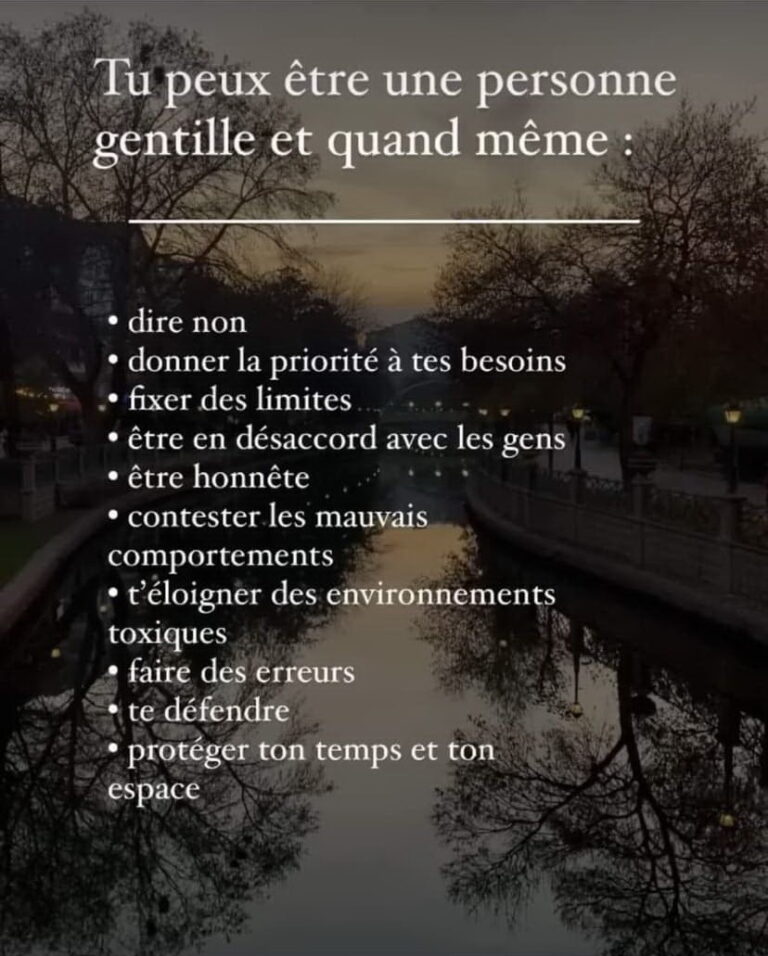 Tu peux être une personne gentille et quand même : - Inspirations pour ...